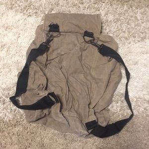 badge | Bags | Badge Army Green Vintage Drawstring Backpack | Poshmark